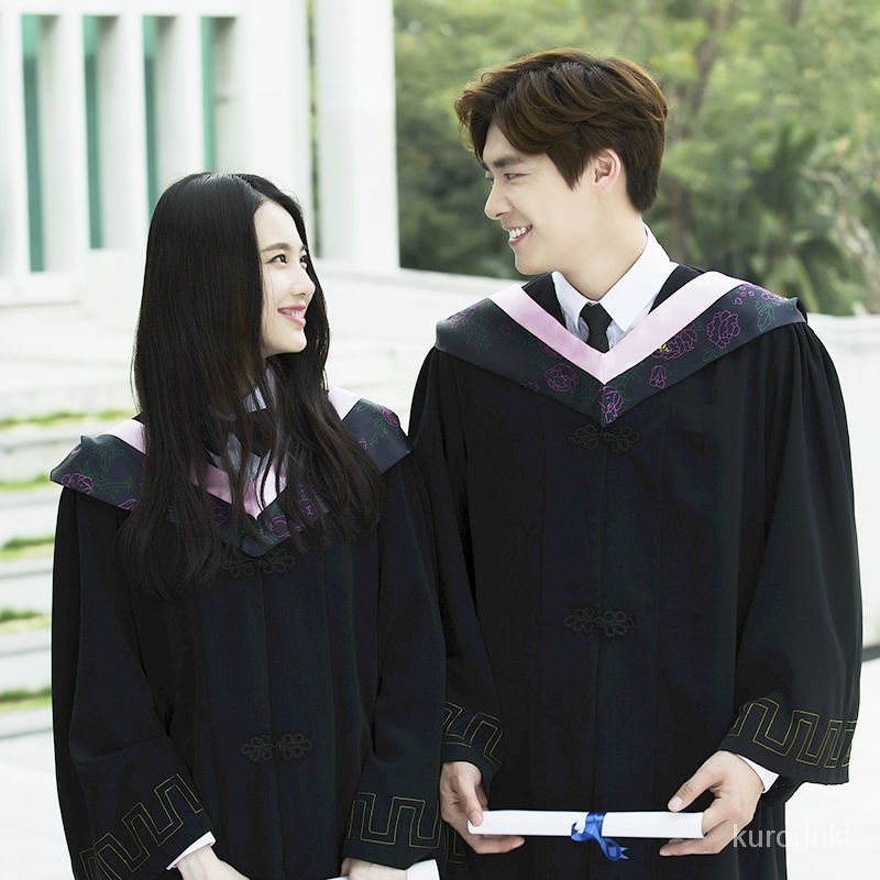 【優先好物】學士服學位博士服大學生畢業禮服袍學院風女文科理工科定製印校徽jioyh F8V7 | 蝦皮購物