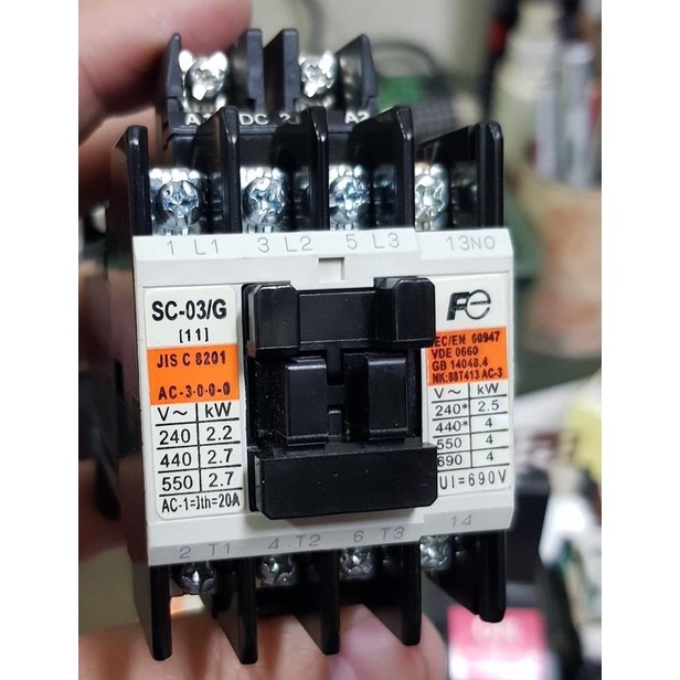 FUJI 富士 SC-03/G DC24V 直流電磁接觸器 靜音款 | 蝦皮購物