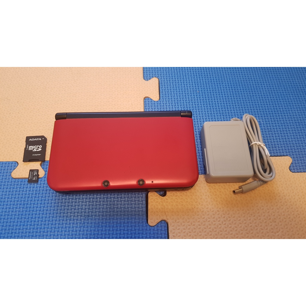 【回憶瘋】3DS LL 紅色限定機(已改機.內建遊戲) 贈送32G卡(內附遊戲) 8成5新 | 蝦皮購物
