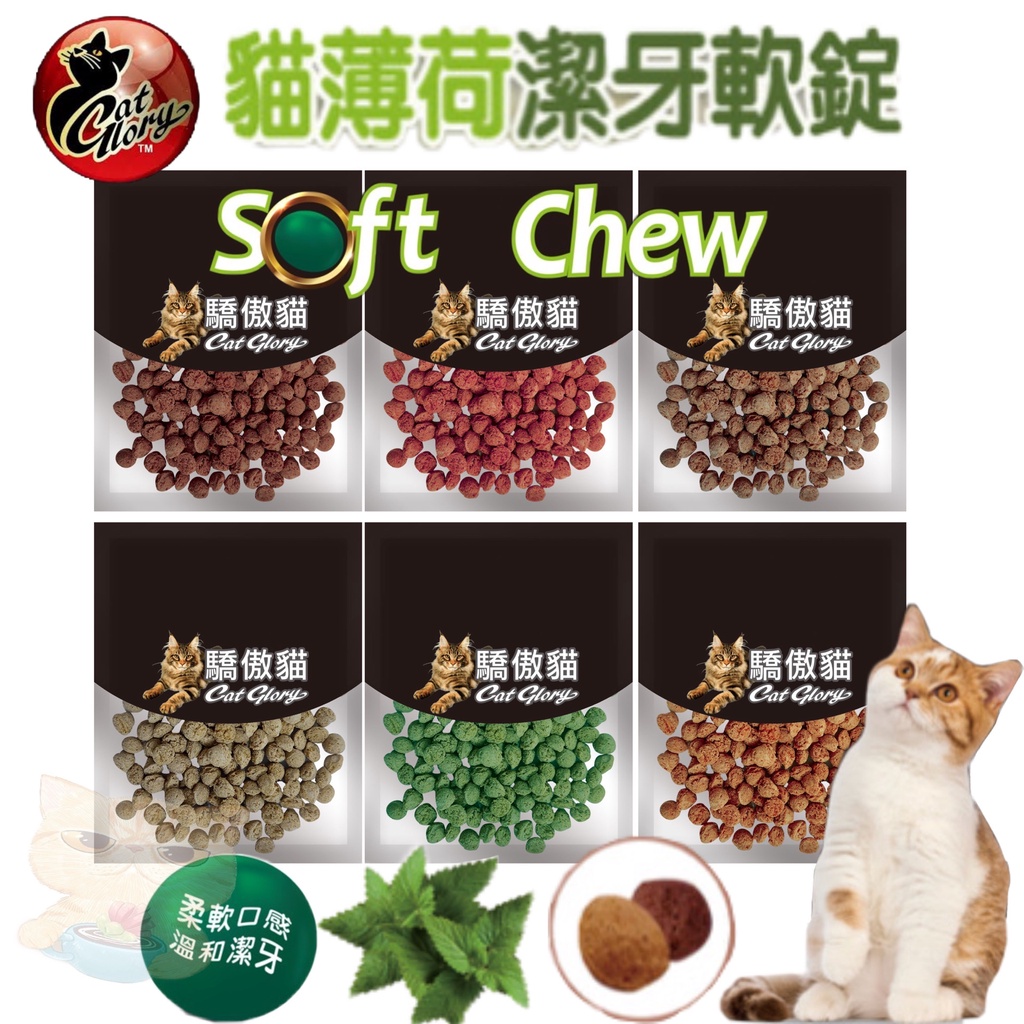 🐾拿鐵貓花花🐾Cat Glory 驕傲貓 薄荷潔牙軟錠 單包30g 袋裝120g(30g*4) 貓零食 貓潔牙 潔牙錠 | 蝦皮購物