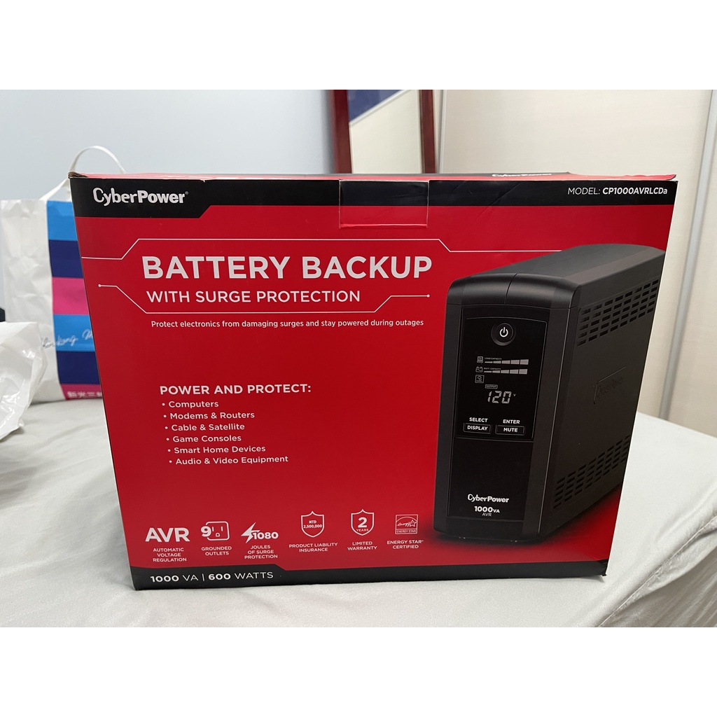 CyberPower 1000VA 在線互動式 不斷電系統(CP1000AVRLCDA) | 蝦皮購物