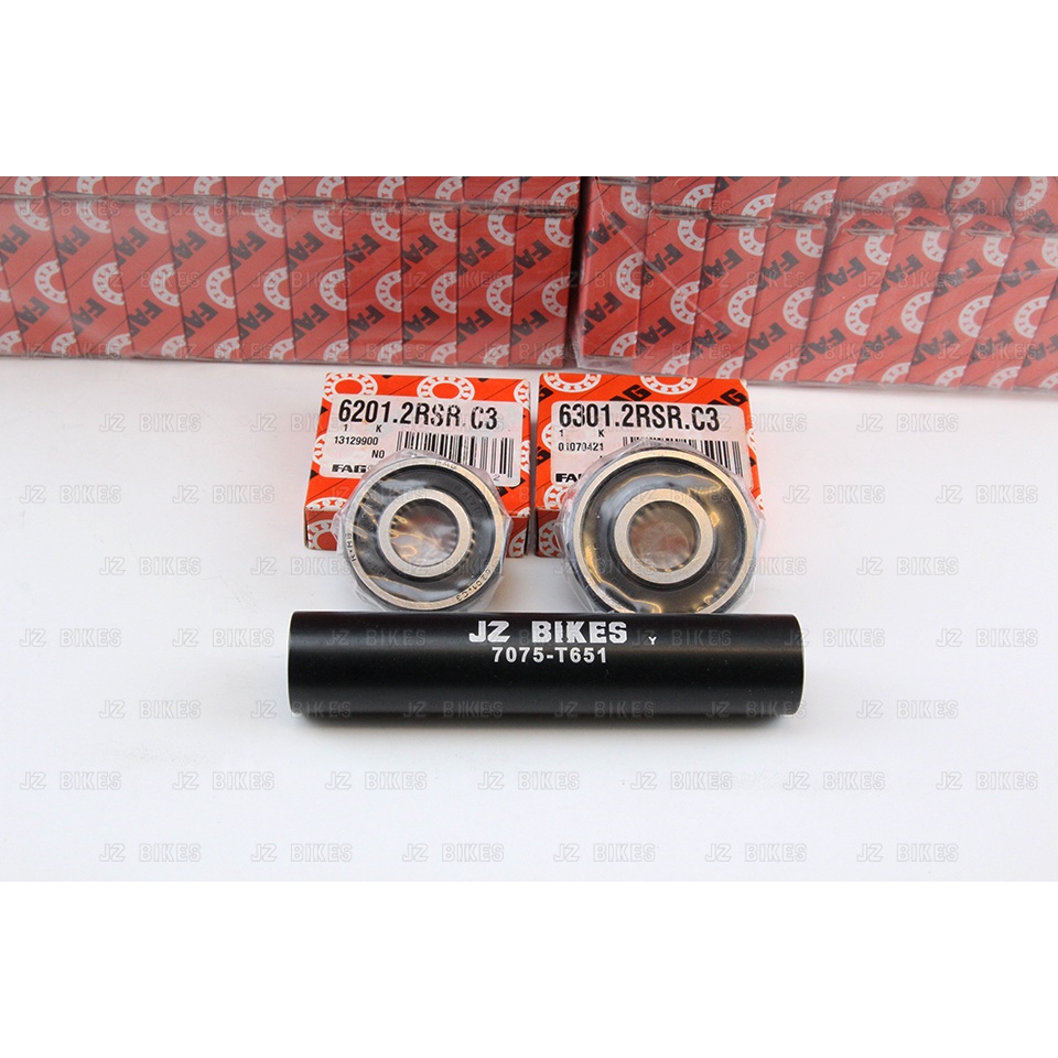 德國FAG培林+傑能 Jz bikes 鋁7075前輪培林內套管 勁戰1~5代/FORCE/SMAX/BWSX/BWSR | 蝦皮購物