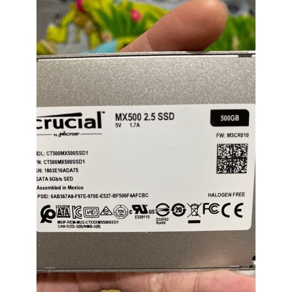 美光 Micron Crucial MX500 500GB SSD 2.5吋固態硬碟無保固無盒裝 | 蝦皮購物