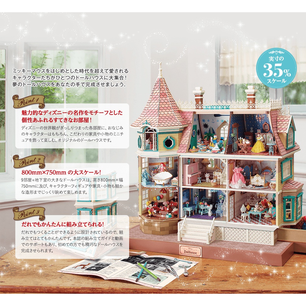 迪士尼周刊 夢幻場景部屋 娃娃屋 模型 收藏特刊 美女與野獸 米奇 愛麗絲 燭台 桌子 | 蝦皮購物