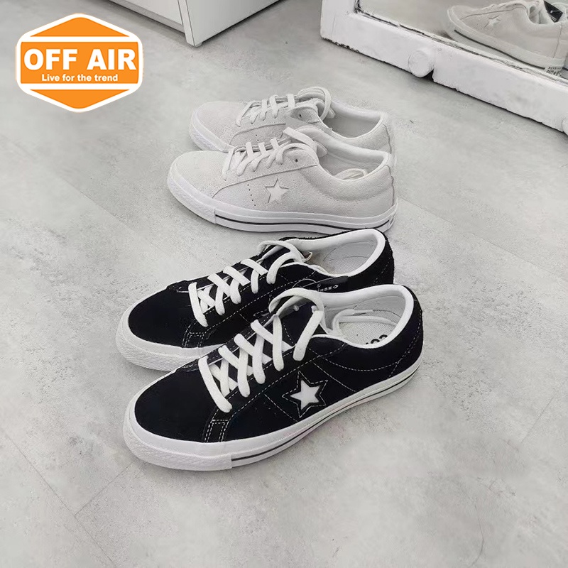 【OFF AIR】Converse One Star Ox 三星標 翻毛皮 低筒 滑板鞋 | 蝦皮購物