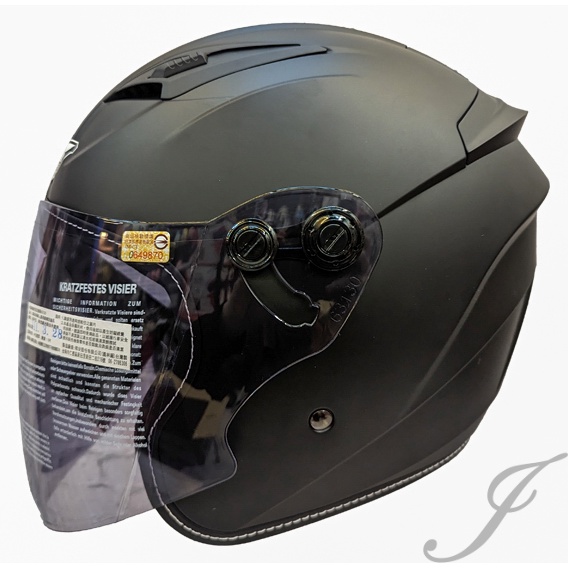 M2R J-7 J7 素色 平光黑 內襯可拆 輕量化 3/4罩 安全帽 半罩 四分之三 大頭圍適用《遠古騎士》 | 蝦皮購物