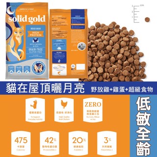 素力高 Solid gold 天然貓糧 貓飼料 速利高貓糧 低敏高蛋白 體控 幼貓糧 室內貓 3LB 6LB 12LB | 蝦皮購物
