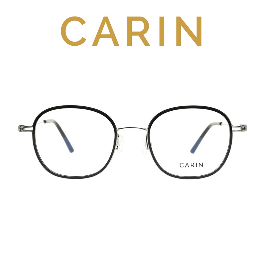 韓國 CARIN 眼鏡 PINNE S C2 (黑/銀) 鏡框 【原作眼鏡】 | 蝦皮購物