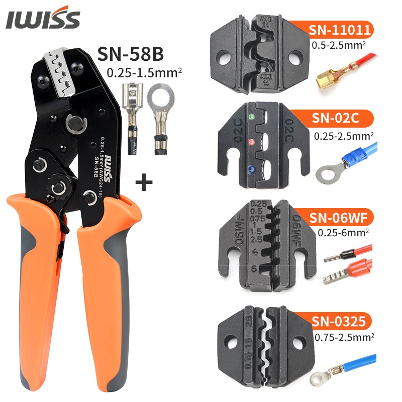 杜邦端子壓接鉗套件可互換的壓線壓接工具套裝 SN-58B XH2.5 JST2.5 絕緣電鉗最小工具 | 蝦皮購物