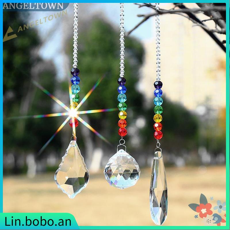 Crystal Hanging Prism Ball Window Hanging Chakra Beads Stran | 蝦皮購物