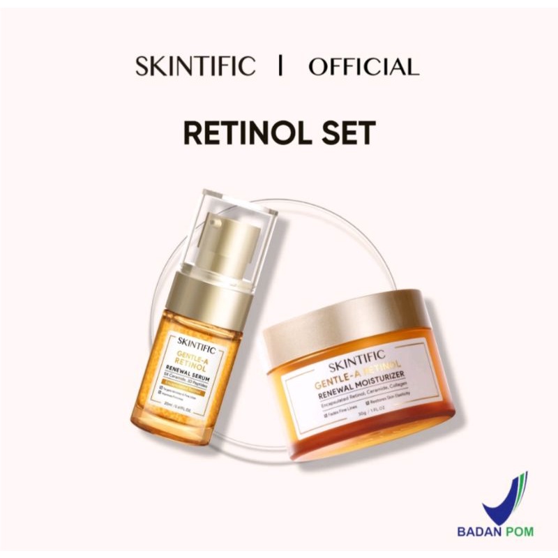 1 Set Retinol Serum and moisturizer retinol Skintific | 蝦皮購物