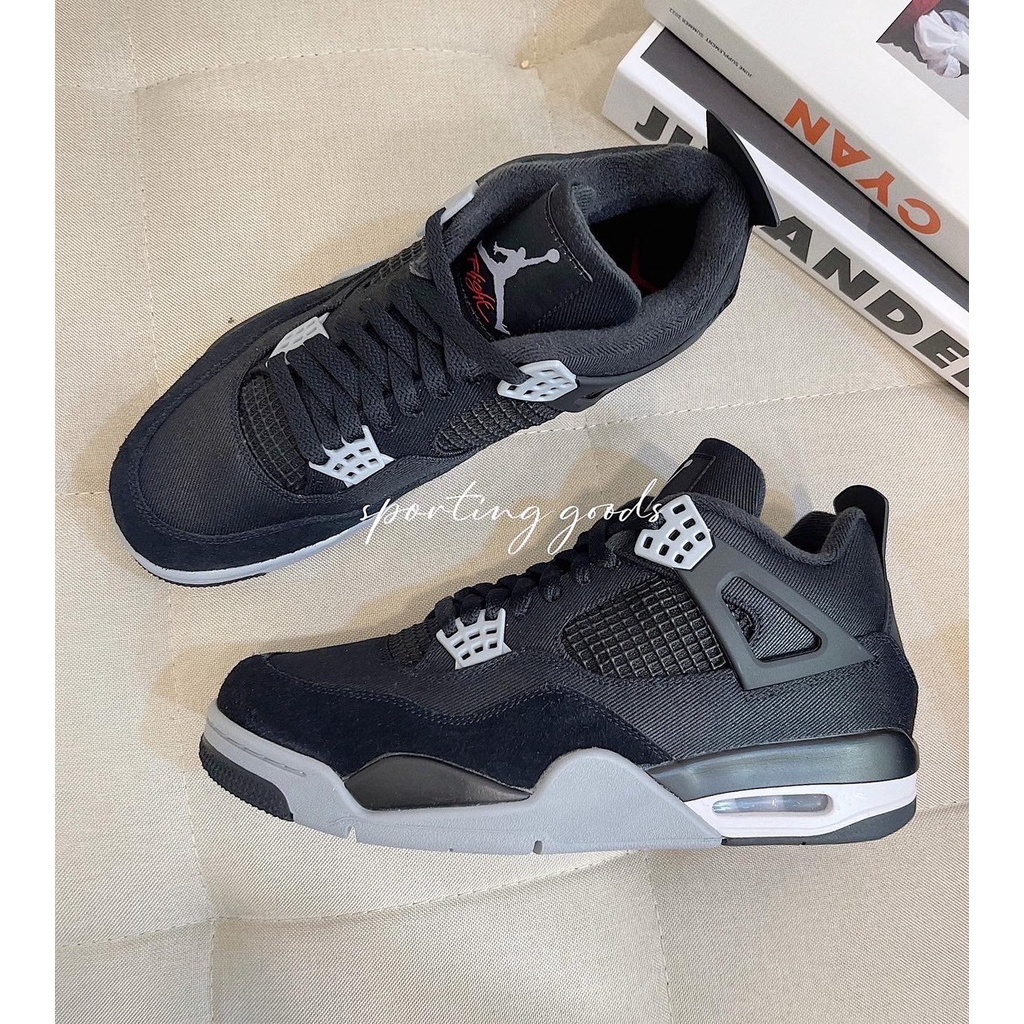 S.G Air Jordan 4 Retro SE "Black Canvas" DH7138-006 小阿姆 帆布 黑 | 蝦皮購物