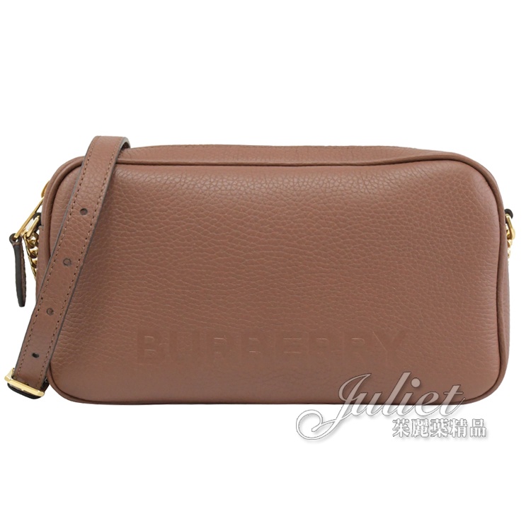 【茱麗葉精品】BURBERRY 8052848 /8052849 烙印LOGO荔枝牛皮斜背相機包.多色可選 | 蝦皮購物