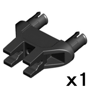 樂高 Lego 黑色 1x3 雙接頭 連接器 夾具 科技 19159 6124733 Black Pin Clips | 蝦皮購物