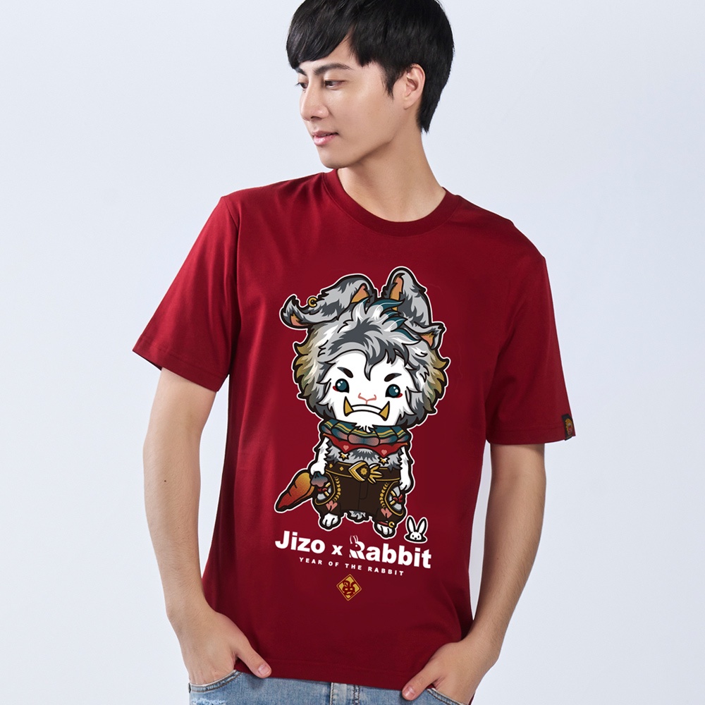 BLUE WAY 地藏小王 JIZO-鴻兔大展公仔短TEE+生肖貼紙(紅色)限量發售 | 蝦皮購物
