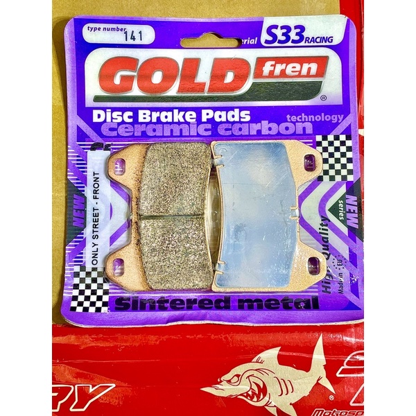 【現貨】金屬燒結Goldfren S33競技FA244HH brembo hpk 對四 雙插銷 來令 煞車皮 雙叉銷 | 蝦皮購物