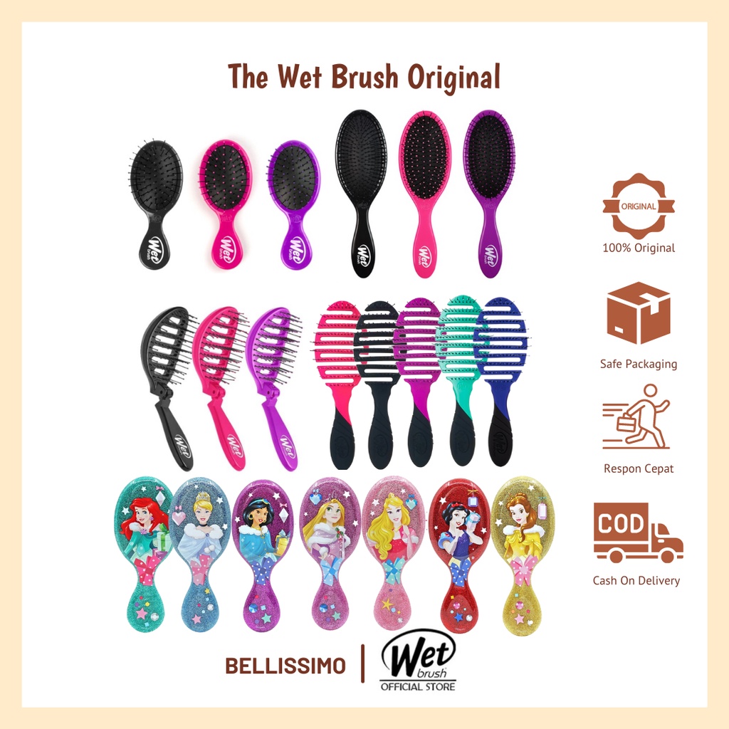 The Wet Brush Mini Detangler Pro Flex Dry Pop and Go The Wet | 蝦皮購物