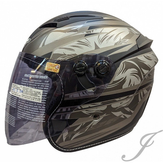 M2R J-7 J7#1 消光黑銀 內襯可拆 輕量化 3/4罩 安全帽 半罩 四分之三 大頭圍適用《遠古騎士》 | 蝦皮購物