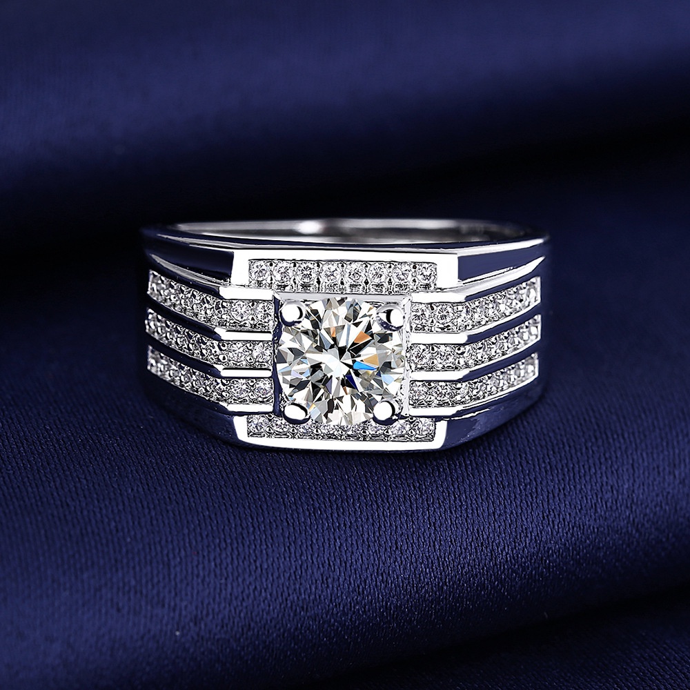 隔日到貨 寶璣 1克拉 莫桑鑽 八心八箭 D 3EX VVS1 戒指 可調式戒圍 不退色520 | 蝦皮購物