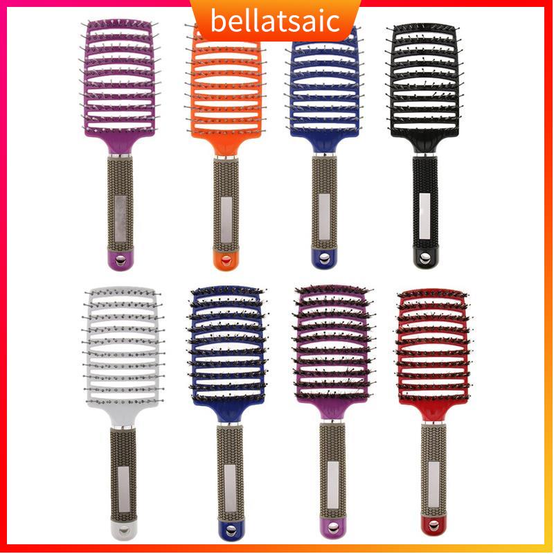 Large Curved Vented Detangling Paddle Hair Brush for Any typ | 蝦皮購物
