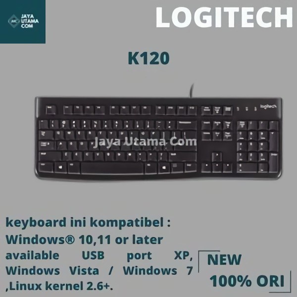 羅技 K120 Usb 原裝鍵盤鍵盤 | 蝦皮購物