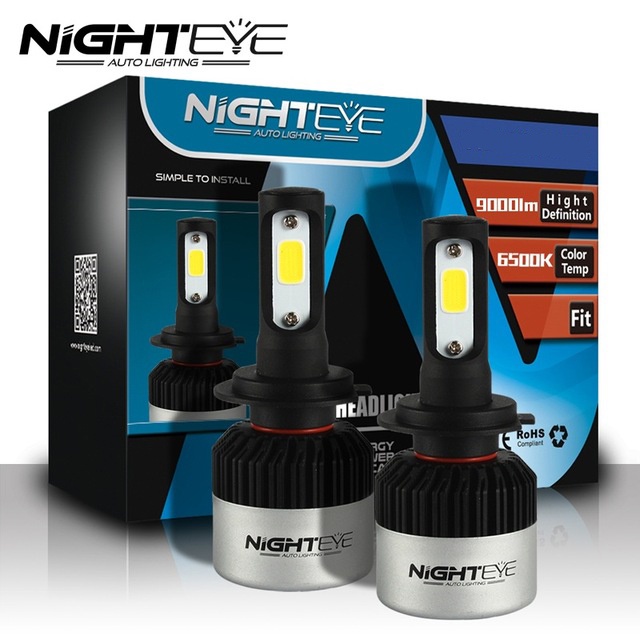 原裝 NIGHTEYE 燈泡汽車大燈 LED H11 COB 2 件一對 S2 PREMIUM 超亮大燈 72w 32v | 蝦皮購物