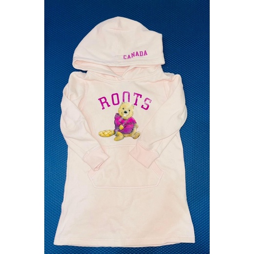 ROOTS女童帽T刷毛長版，尺寸4T | 蝦皮購物