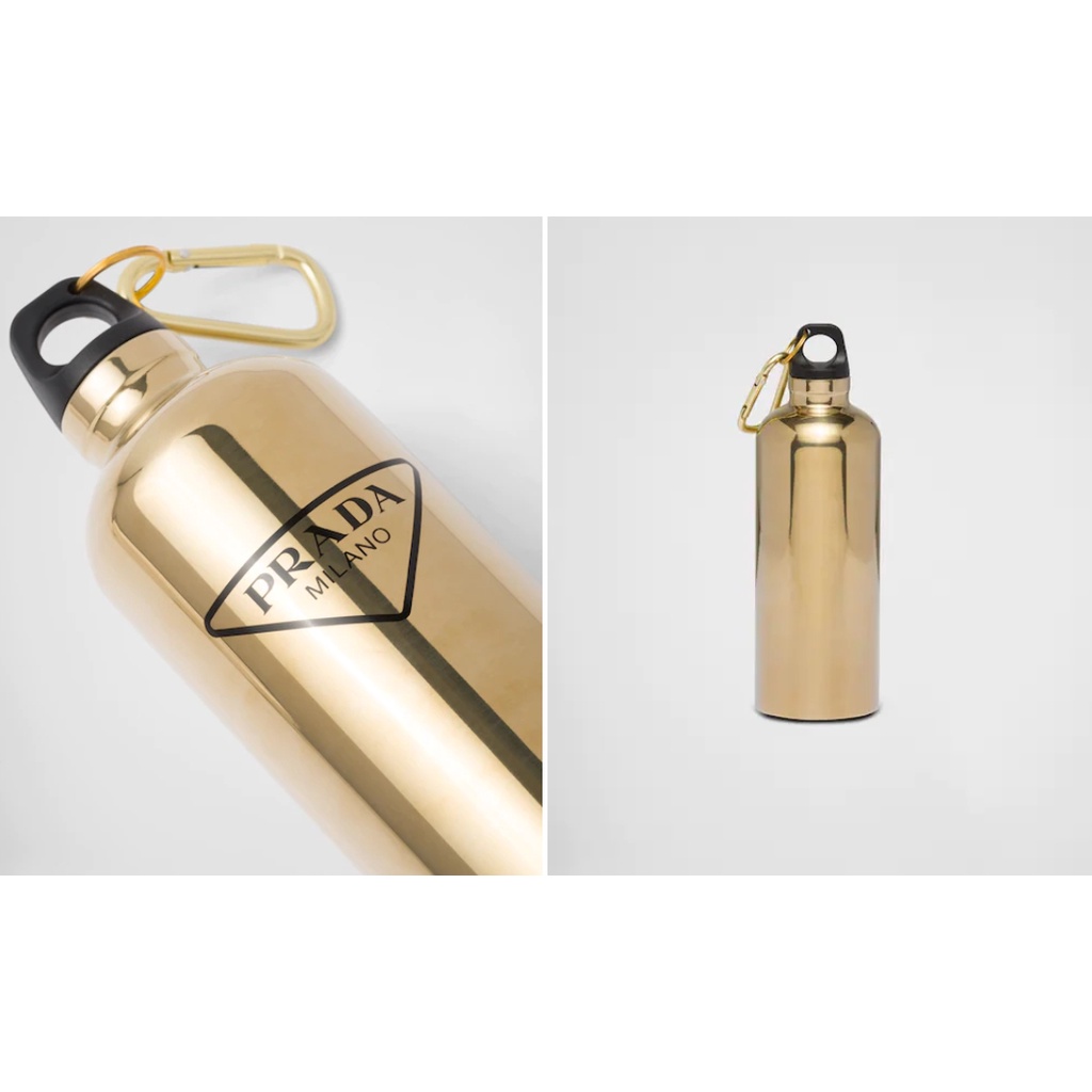 [ PS ] ️ 全新現貨 PRADA 限量款 不鏽鋼運動水壺 金銀二色 500ml 不銹鋼保溫水瓶 隨身瓶 | 蝦皮購物