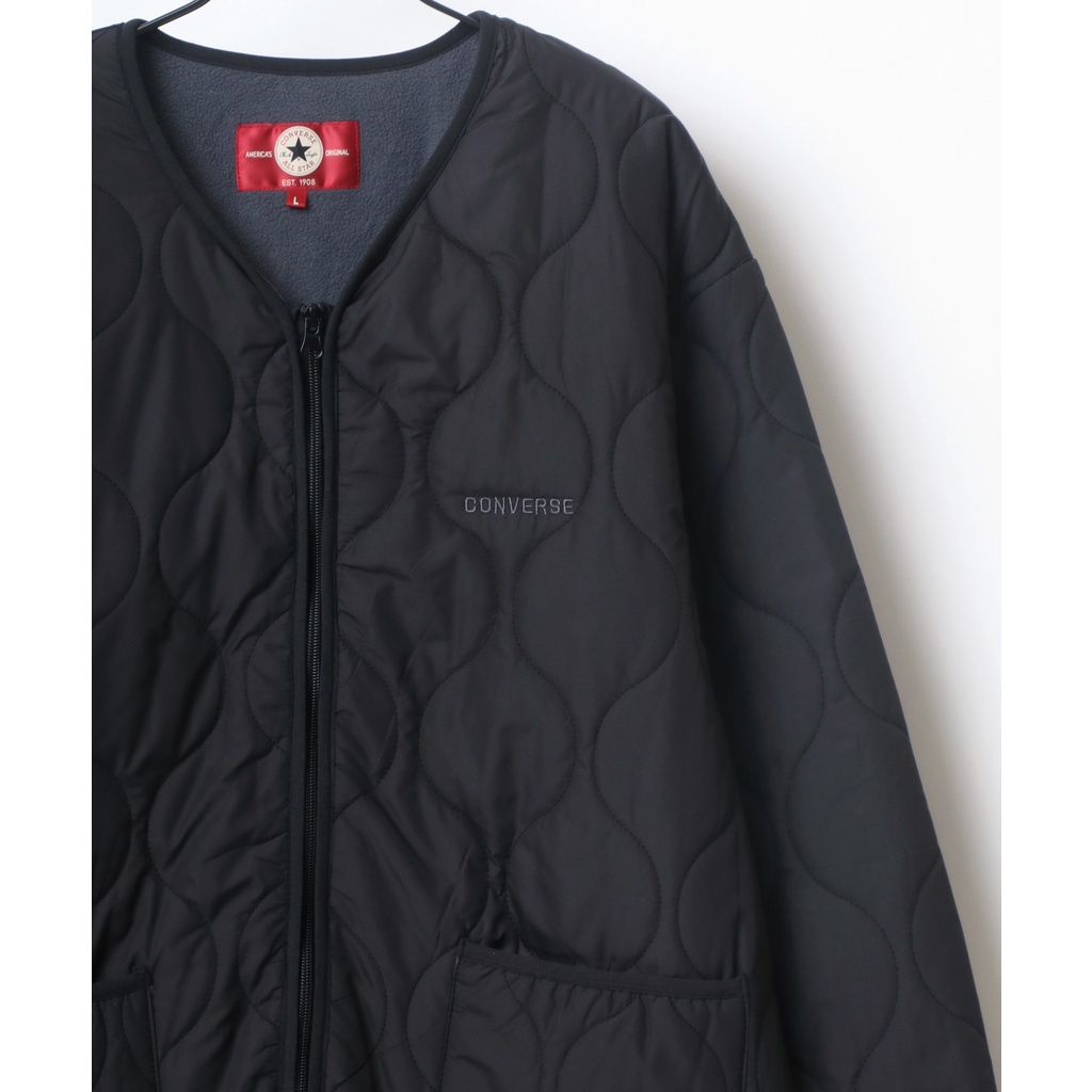 *Mars*現貨 CONVERSE 2way Fleece Quilted Coat Jacket 衍縫 外套 防潑 | 蝦皮購物