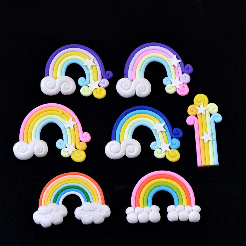 軟粘土彩虹微型景觀配件 | 蝦皮購物