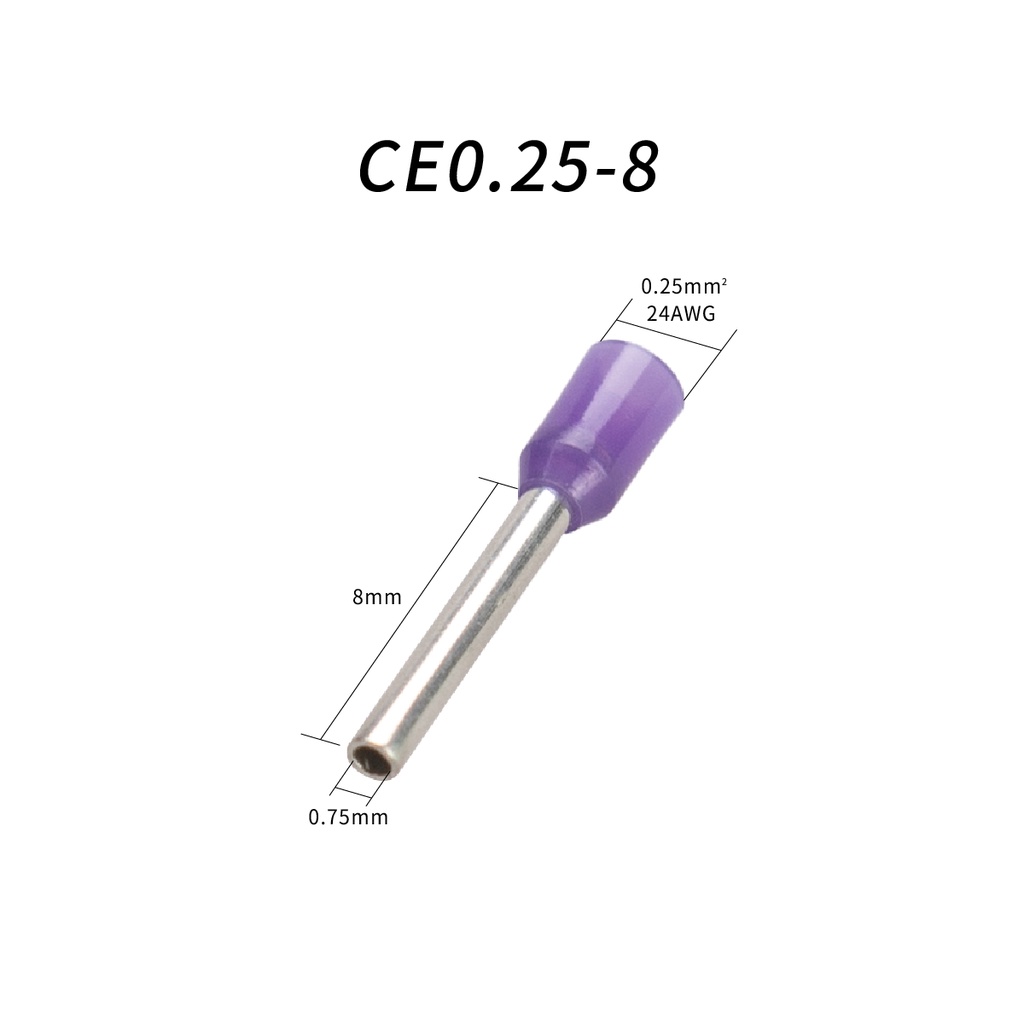 【大山電子】 歐式端子 ET端子 管型端子 管狀端子 UL認證 DIN46228/4 0.14~16mm² 多股壓接 | 蝦皮購物