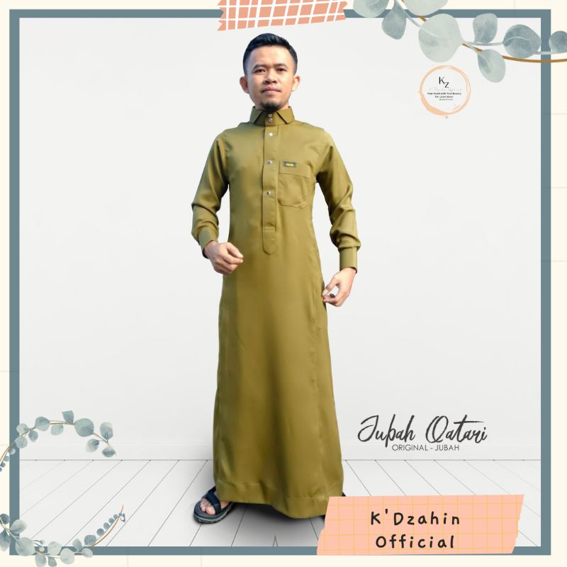 Jubah Slim Fit Model Qatari Manset Lengan Panjang - DeJubah | 蝦皮購物