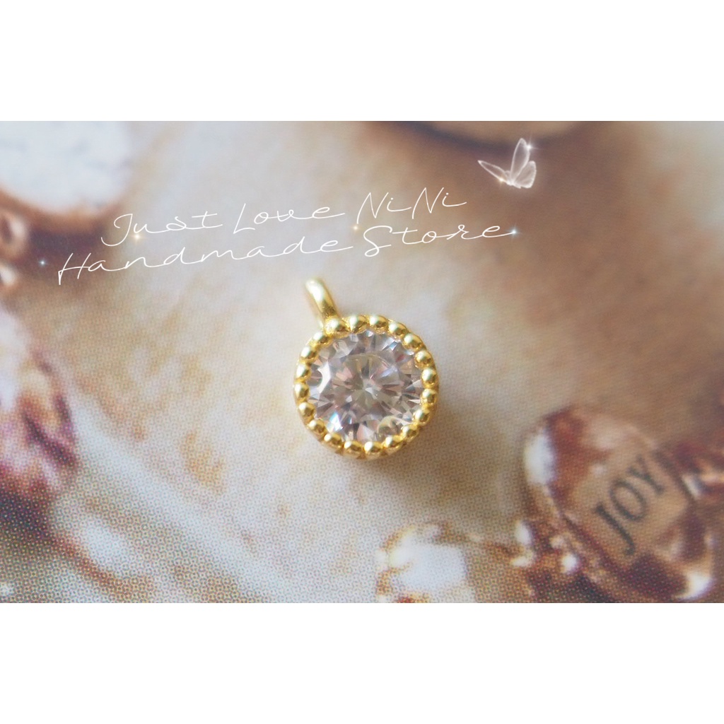 J.L.N.S925純銀經典款圓形鋯石吊墜1個 | 蝦皮購物