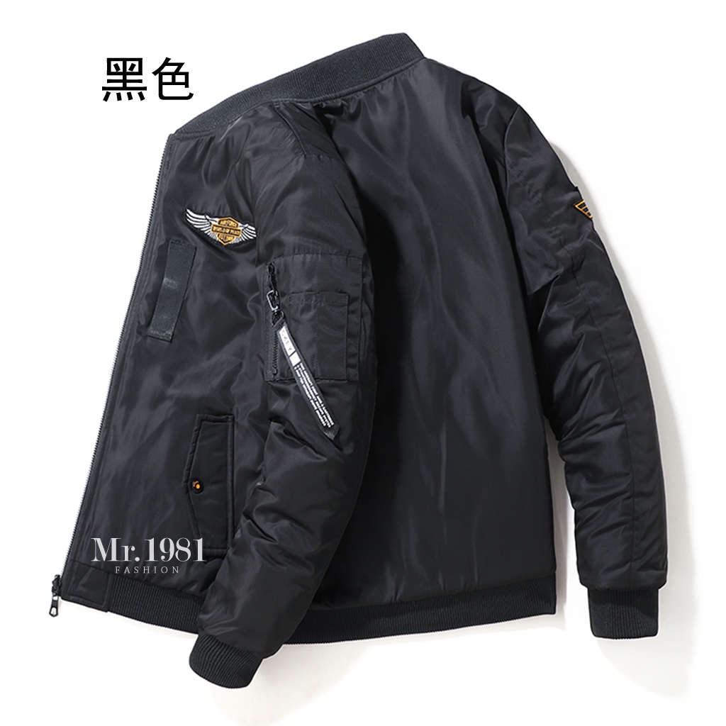 飛行外套 厚飛行外套 飛行夾克 雙面穿電繡鋪棉飛行外套【戰鬥飛官款】 M-7XL 3色 MA1 厚外套【現貨+預購】 | 蝦皮購物