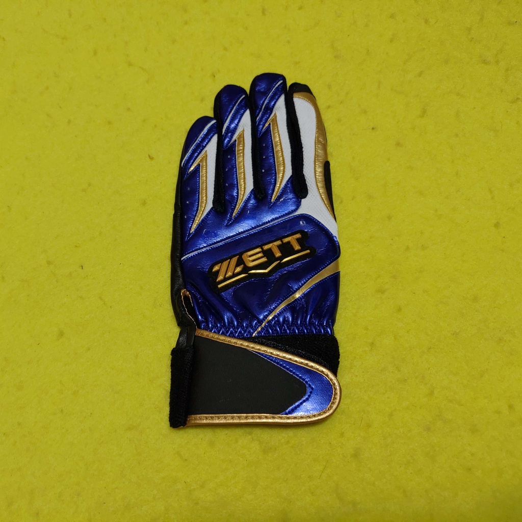 ☆暢貨野球☆ ZETT 棒球打擊手套 BBGT-155 黑藍 M(24CM) 單支 戴左手 原價620 零碼 | 蝦皮購物