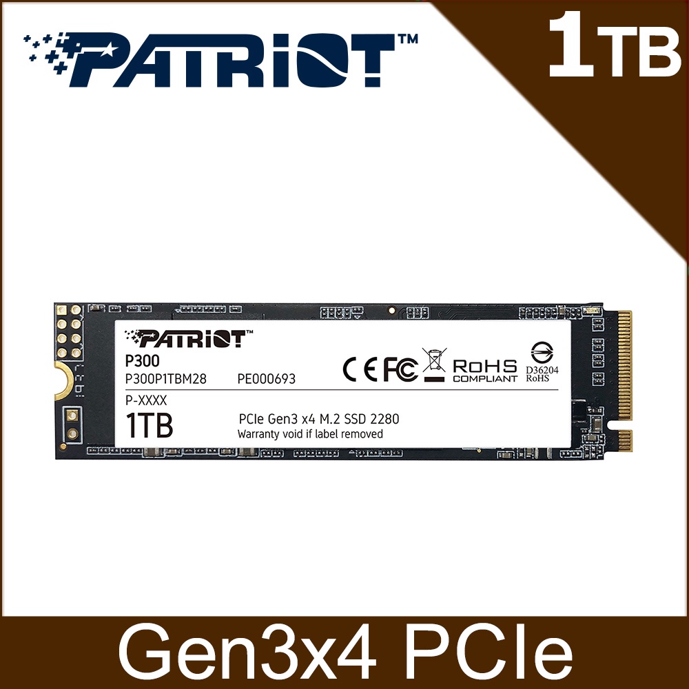 ~協明~ Patriot 美商博帝 P300 M.2 PCIe 256GB 512GB 1TB 2TB SSD固態硬碟 | 蝦皮購物