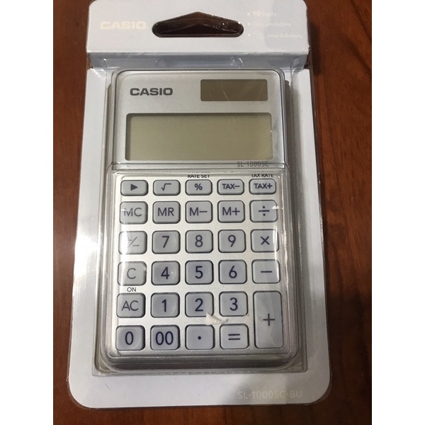 【CASIO】10位元璀璨晶耀攜帶型計算機-空靈藍 (SL-1000SC-BU) | 蝦皮購物