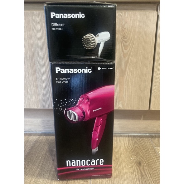 Panasonic 國際牌奈米水離子吹風機 EH-NA46-VP(桃粉）+ 烘罩 EH-2N02-c 全新 現貨 保固書 | 蝦皮購物