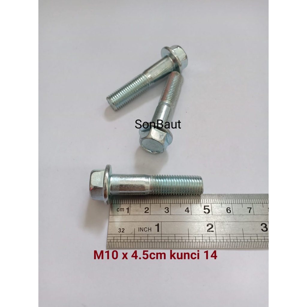 帽螺栓 14 10x45 白色法蘭螺栓 M10x45 10mm 4.5cm | 蝦皮購物