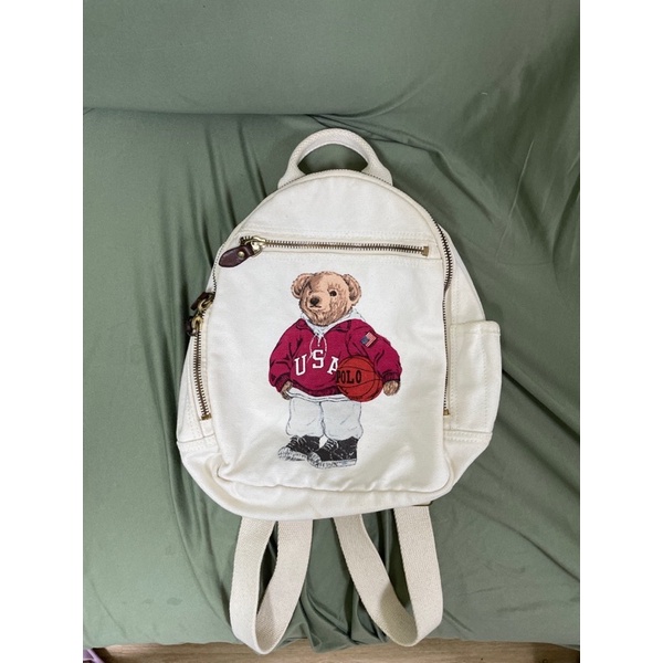 Vintage 90s y2k polo bear mini backpack polo熊迷你後背包polo 熊包 | 蝦皮購物
