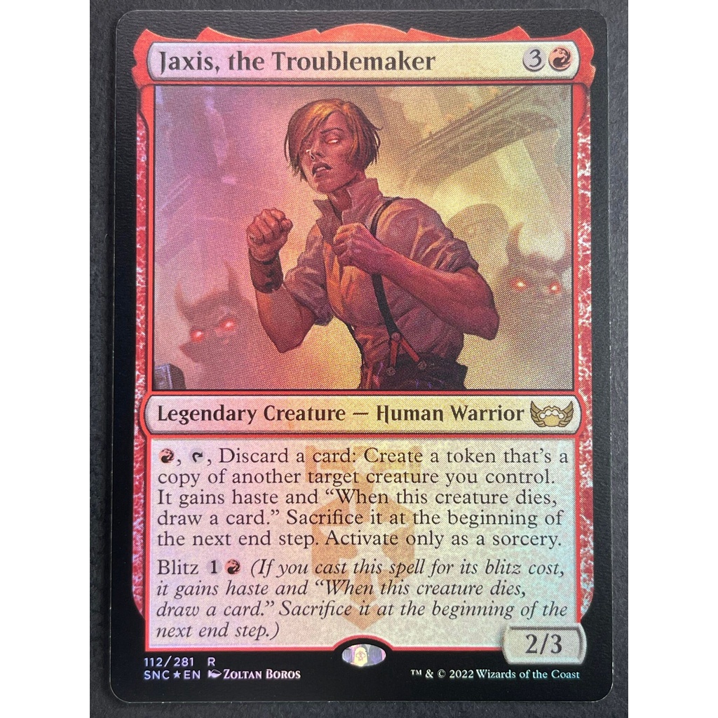 [Lucky] 🌸魔法風雲會 MTG🌸 (SNC) 鬧事人賈希絲 Jaxis, the Troublemaker | 蝦皮購物