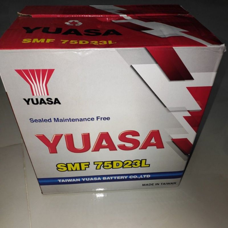 全新湯淺YUASA 75D23L汽車電瓶/蓄電池（限當面交貨，無法寄送） | 蝦皮購物