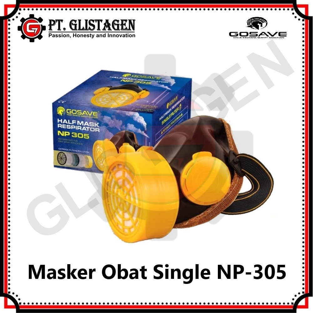 單個 GOSAVE DRUG 面罩 NP 305 化學呼吸器 | 蝦皮購物
