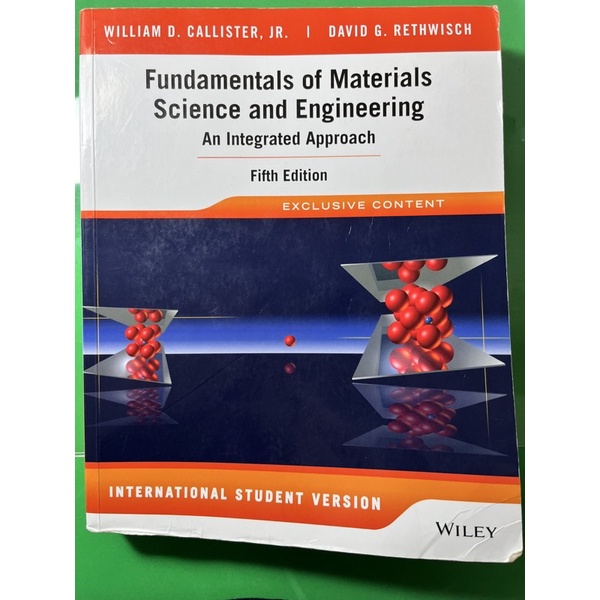 【二手】Fundamentals Materials Science and Engineering 5E | 蝦皮購物