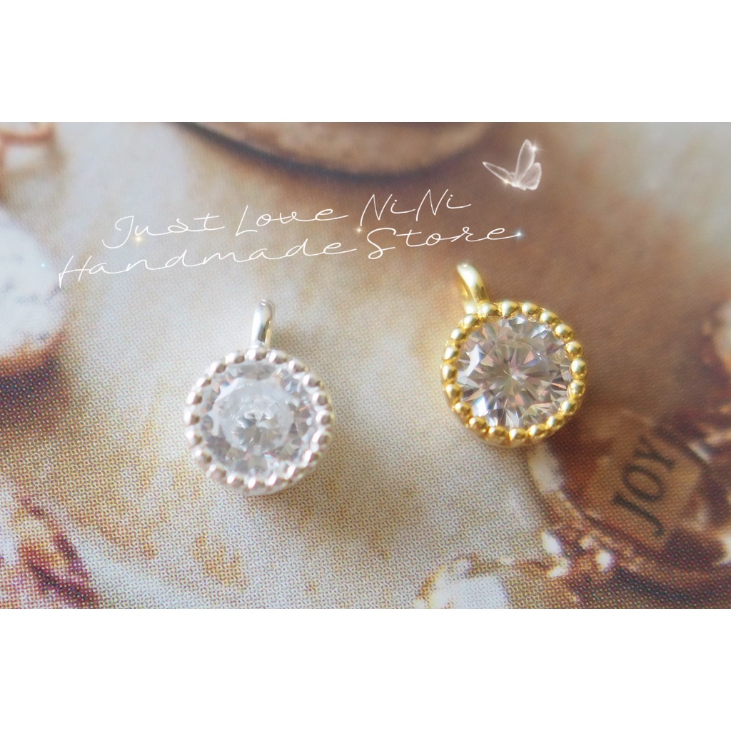 J.L.N.S925純銀經典款圓形鋯石吊墜1個 | 蝦皮購物