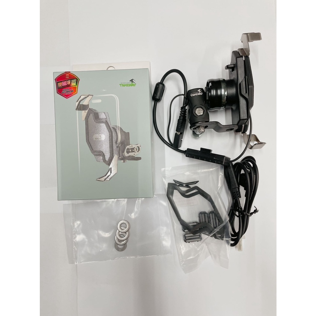 TAKEWAY LA3-PH06-AnvPro 【無線充電 雙磁浮減震版】 黑隼Z手機座 手機支架 手機車架免運費 | 蝦皮購物