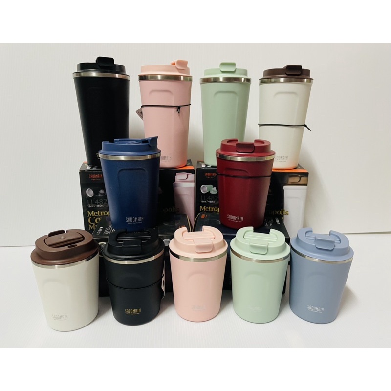 仙德曼 直飲咖啡杯 保温杯 不鏽鋼保温杯 咖啡杯 真空杯 特優款360ml 480ml 霧白 霧黑 | 蝦皮購物