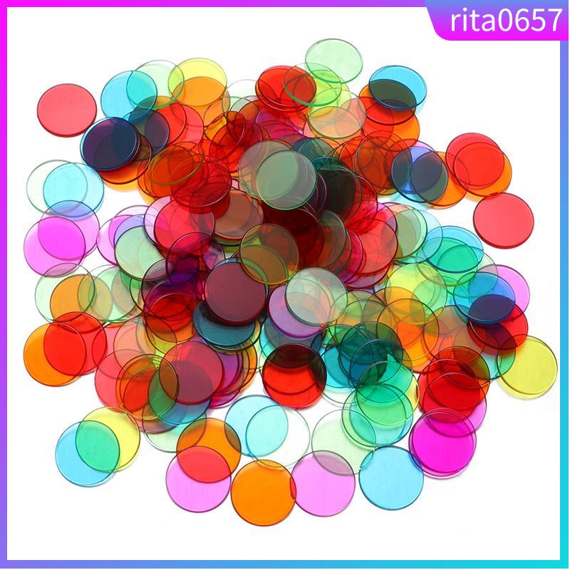 300PCS Transparent Bingo Chips Plastic Counters Counters for | 蝦皮購物