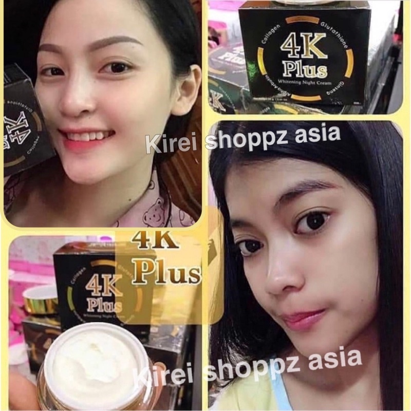 4K Plus / BERRY Plus Whitening Night Cream 夜用 亮白晚霜 莓果 枸杞 | 蝦皮購物