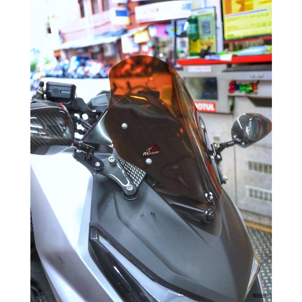 KYMCO KRV180重機配件臺灣BADPANDA千力摩KYMCO光陽KRV180改裝風鏡碳纖維風鏡風擋 | 蝦皮購物